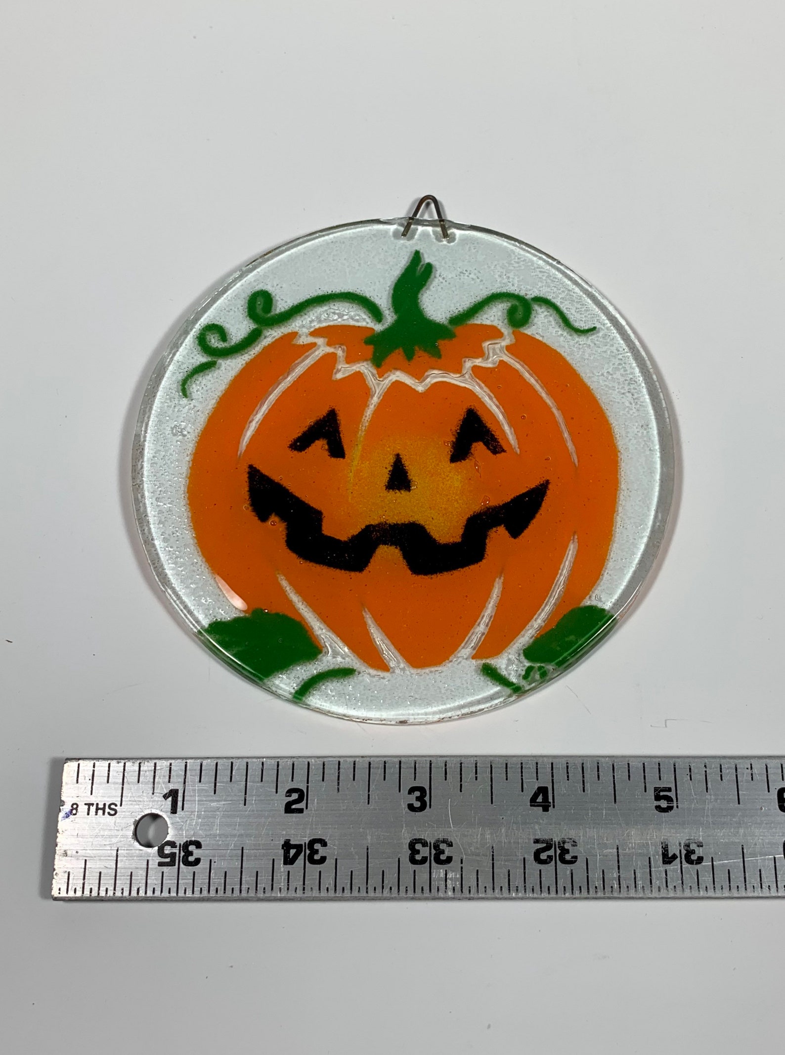 Halloween Suncatcher, Jack O Lantern, Window Hanging, Pumpkin ...