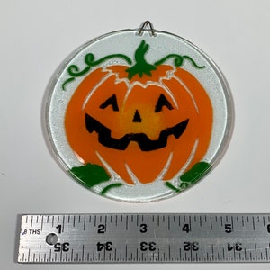 Halloween Suncatcher, Jack O Lantern, Window Hanging, Pumpkin ...
