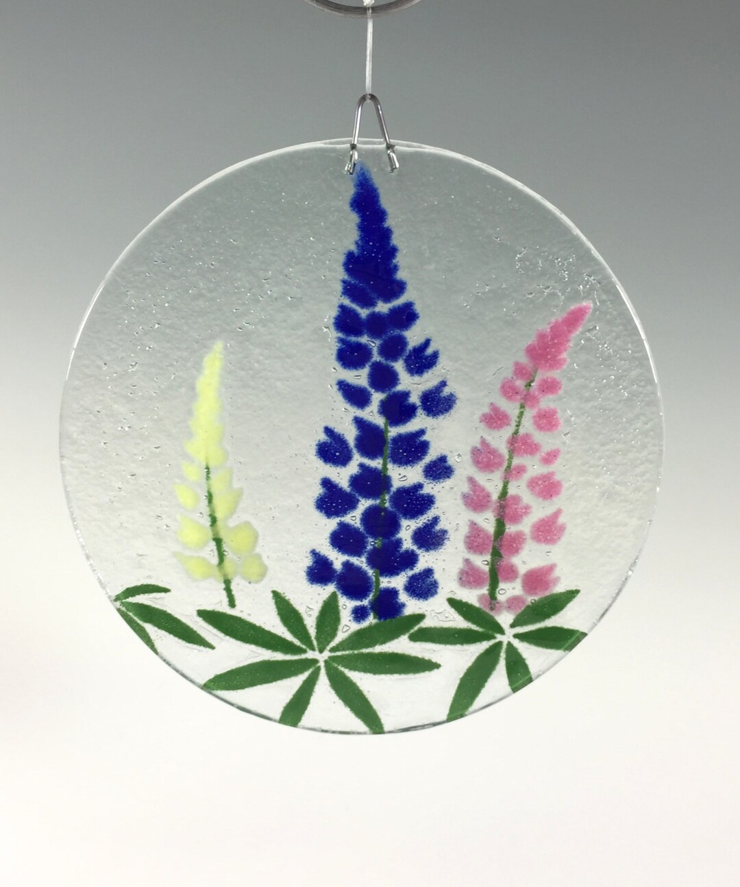 Lupine Suncatcher, Small Lupine Window Hanging, Lupines, Flowers ...