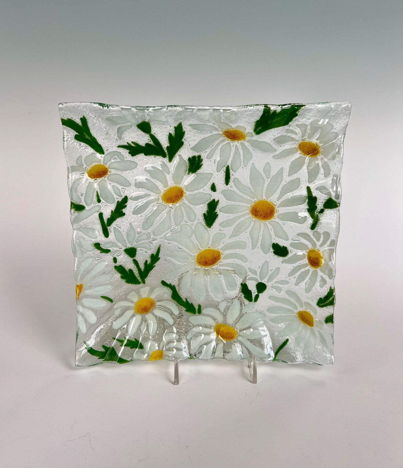 Daisy Square Plate, Serving Dish - Etsy