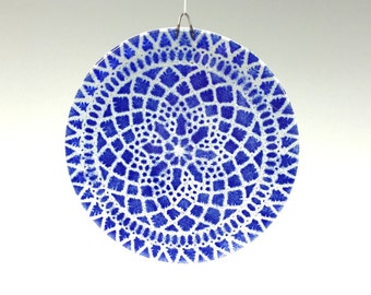 Cobalt Blue Glass Window - Etsy