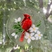 Cardinal Suncatcher, Cardinal Window Hanging - Etsy