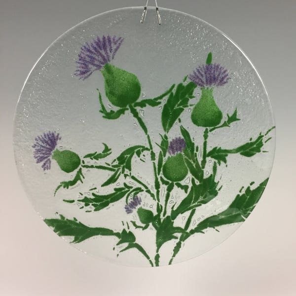 Scottish Thistle Glass - Etsy