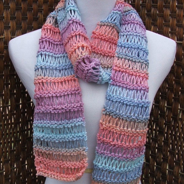 Drop Stitch Scarf - Etsy
