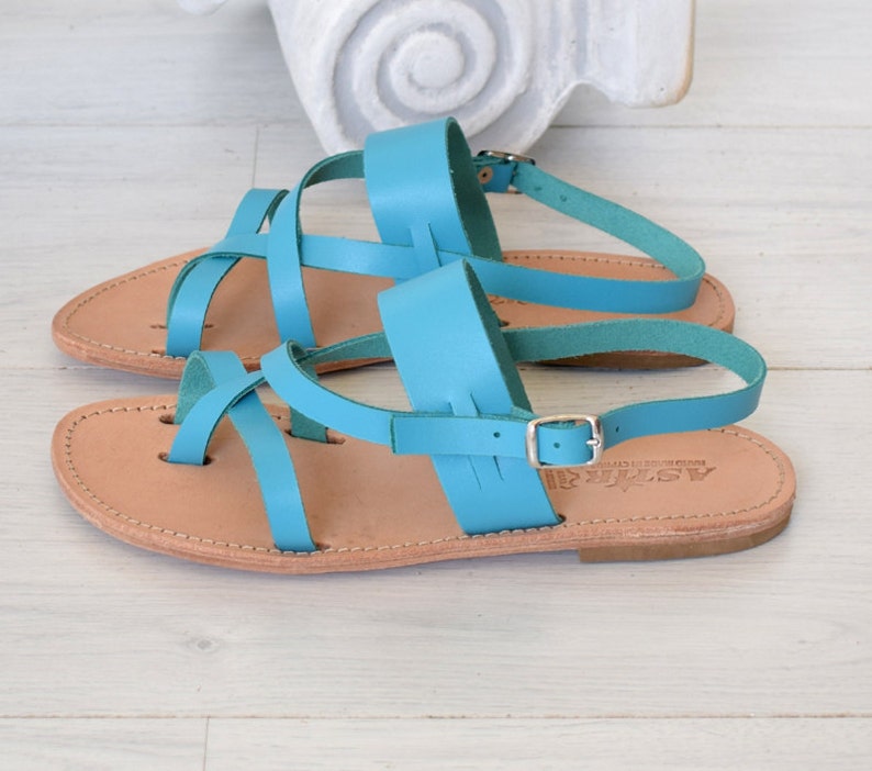 Greek handmade Lace Up Sandals High Quality Genuine Leather | Etsy