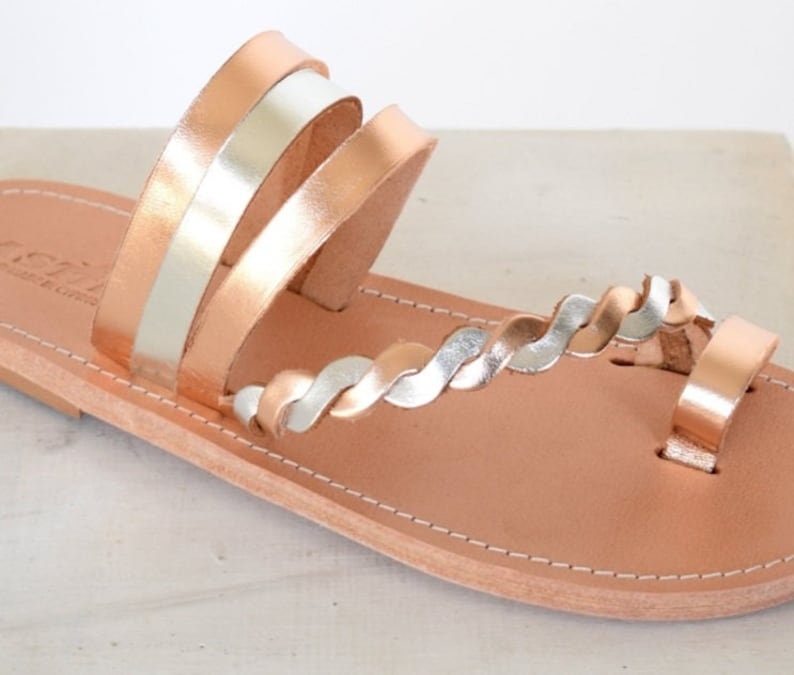 Ancient Greek Leather Sandals/ Gladiator Thong Sandals/ Handmade ...