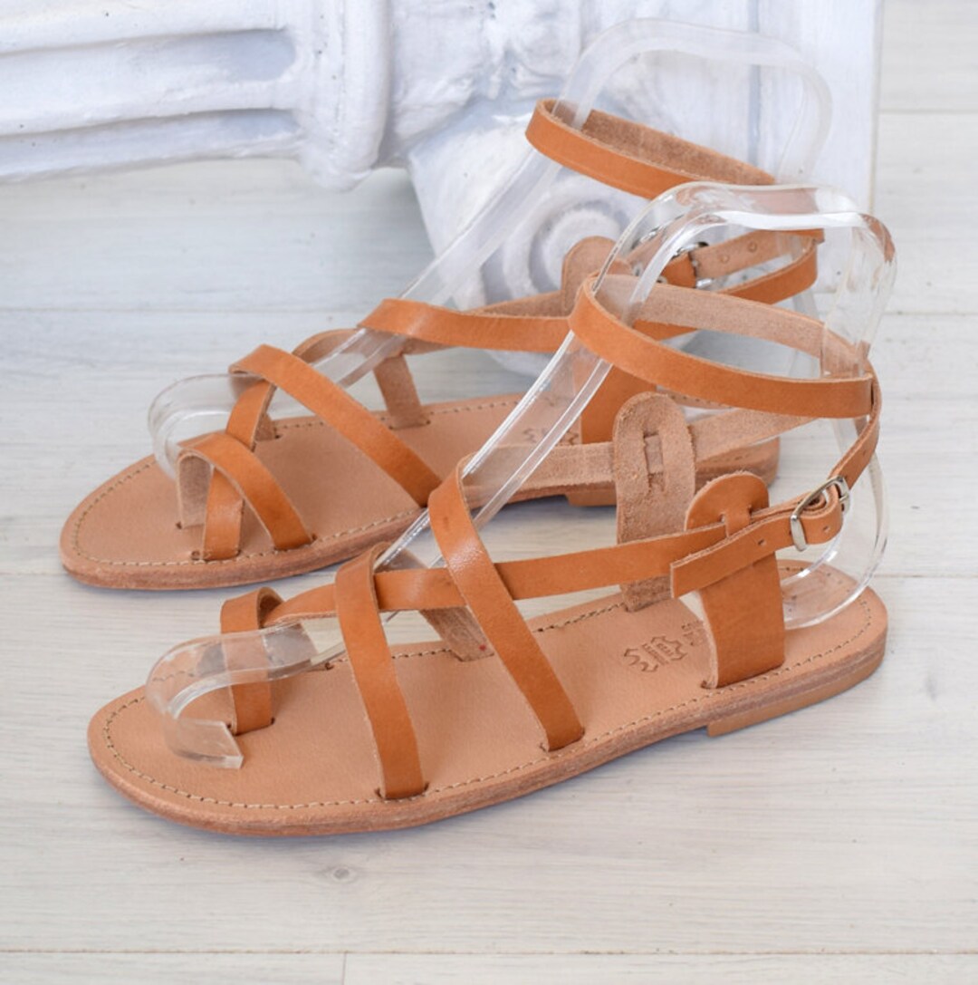 Unisex Handmade Sandals, Astir Tan Sandals, Unisex Sandals, Genuine ...