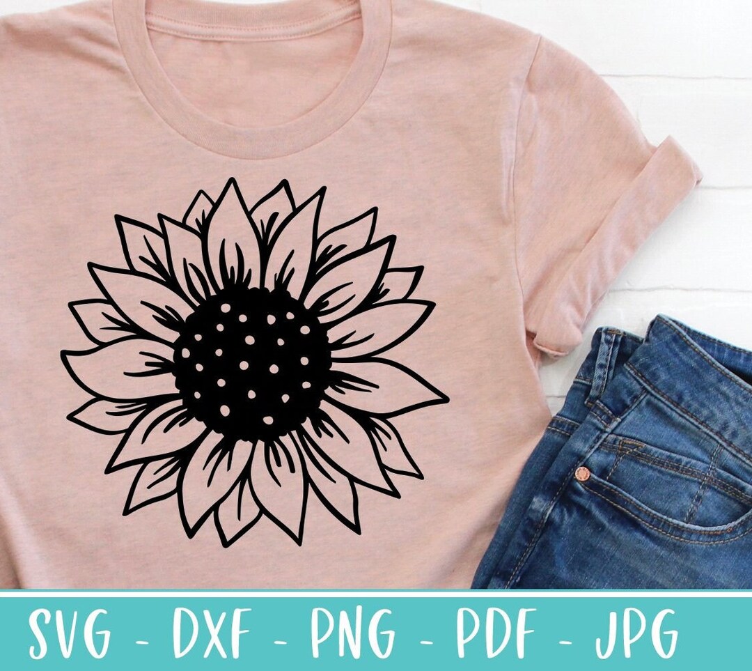 Sunflower Design Svg, Dxf, Png, Pdf, Jpg - Etsy