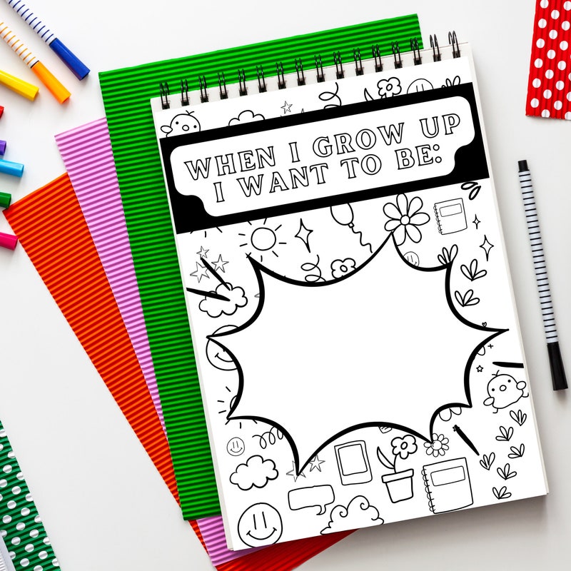 When I Grow up I Want to Be Template - Etsy