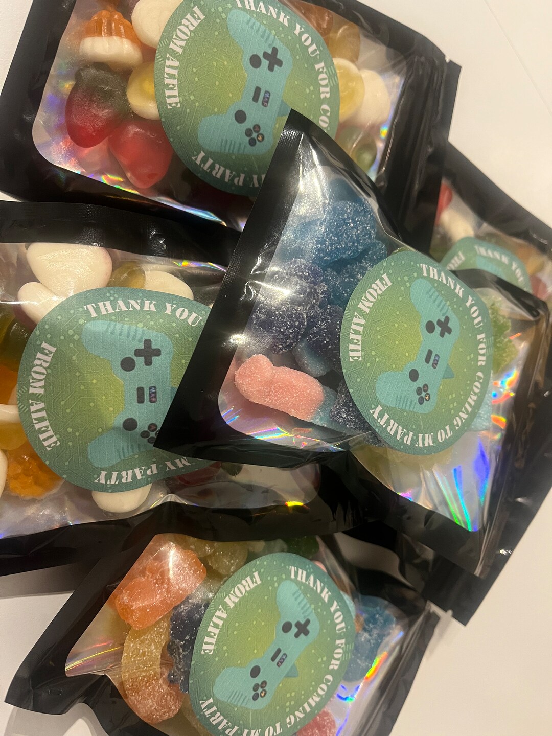 Personalised Gamer Party Sweet Bag | Gamer Party Bag | Gamer Party ...