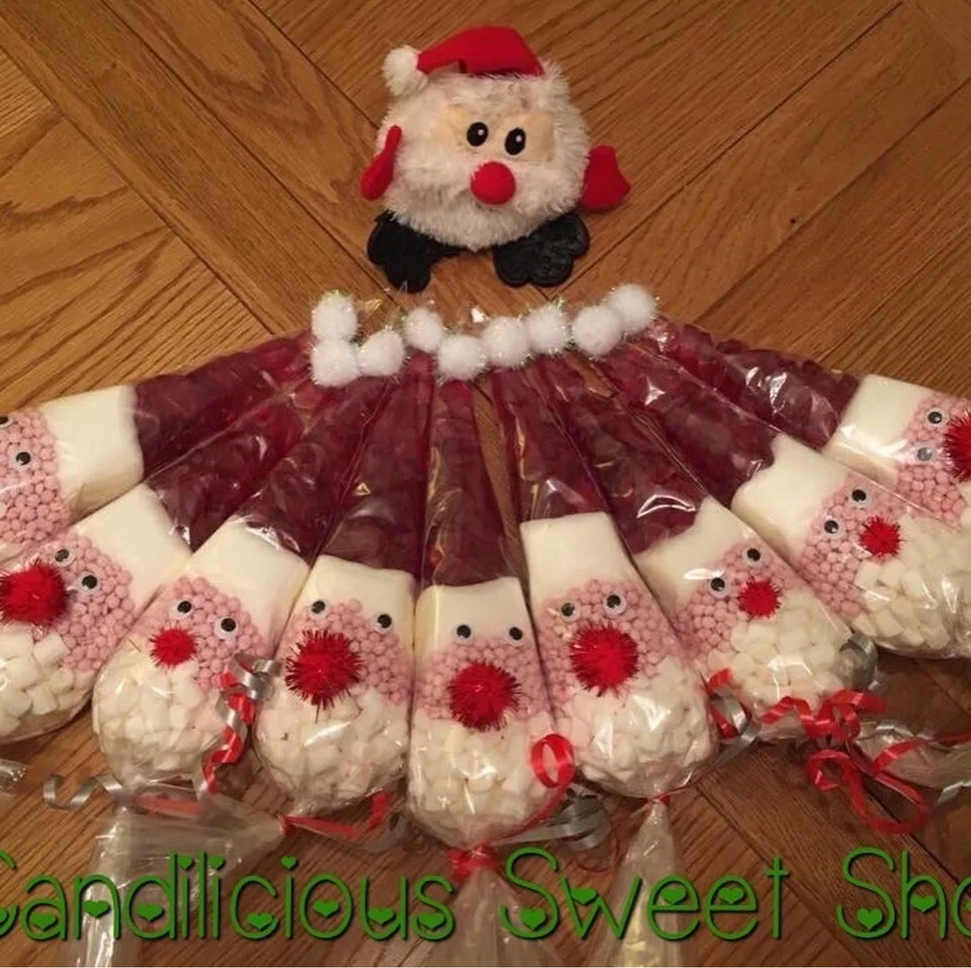 Pre-filled Sweet Cones , Santa Faces, Stocking Filler, Favours ...