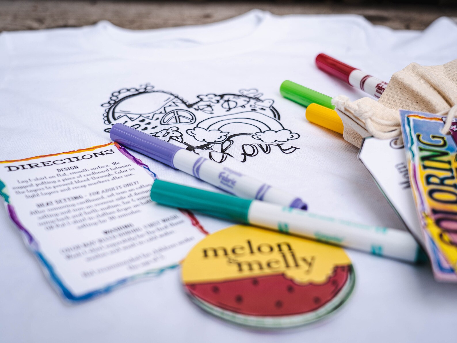 Kids Gift Set MARKERS INCLUDED Coloring Book Shirt & - Etsy