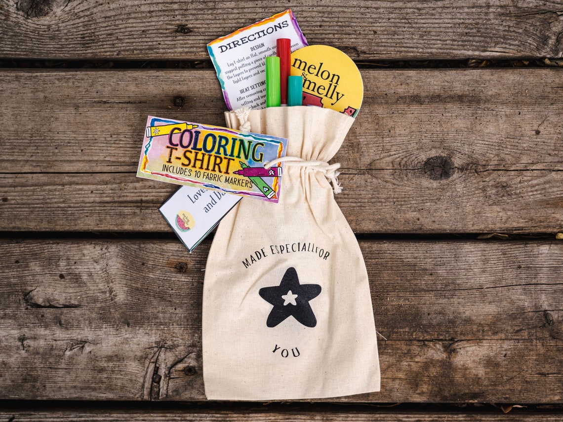 Kids Gift Set MARKERS INCLUDED Coloring Book Shirt & - Etsy