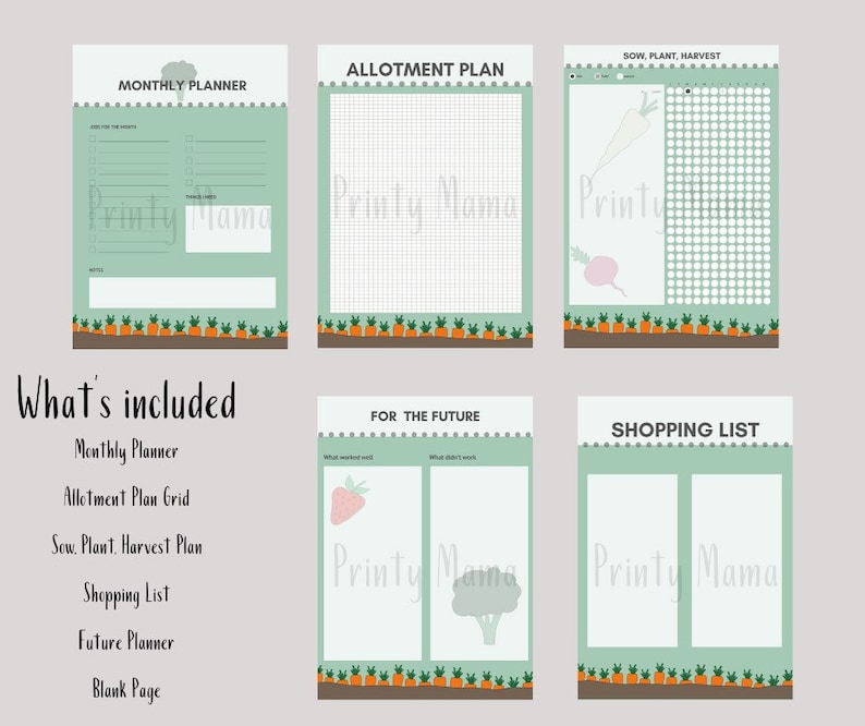 Digital Allotment Planner - Etsy