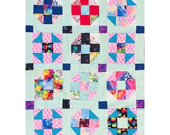 Quilt, Handmade Blue Rose Quilt 47 X 58 - Etsy