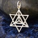 Sterling Silver Fire Element Outline Charm. .925 Sterling Silver Fire ...