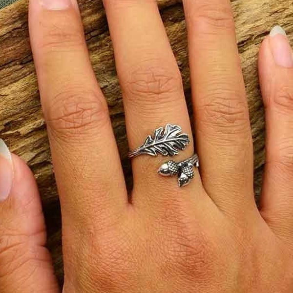 Oak Leaf Ring - Etsy