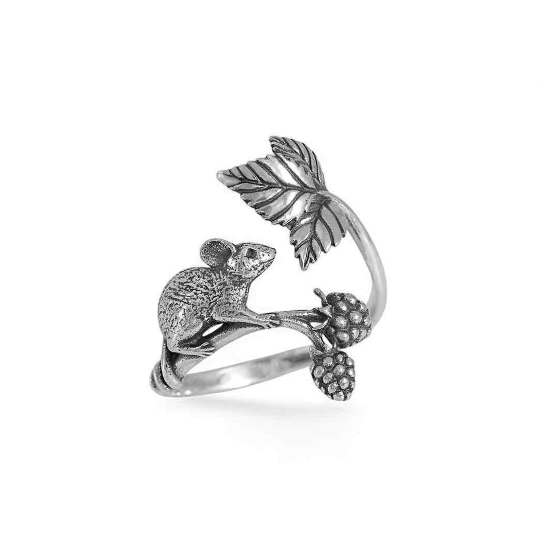 Mouse Ring Adjustable 925 Sterling Silver Mouse Jewelry Silver - Etsy