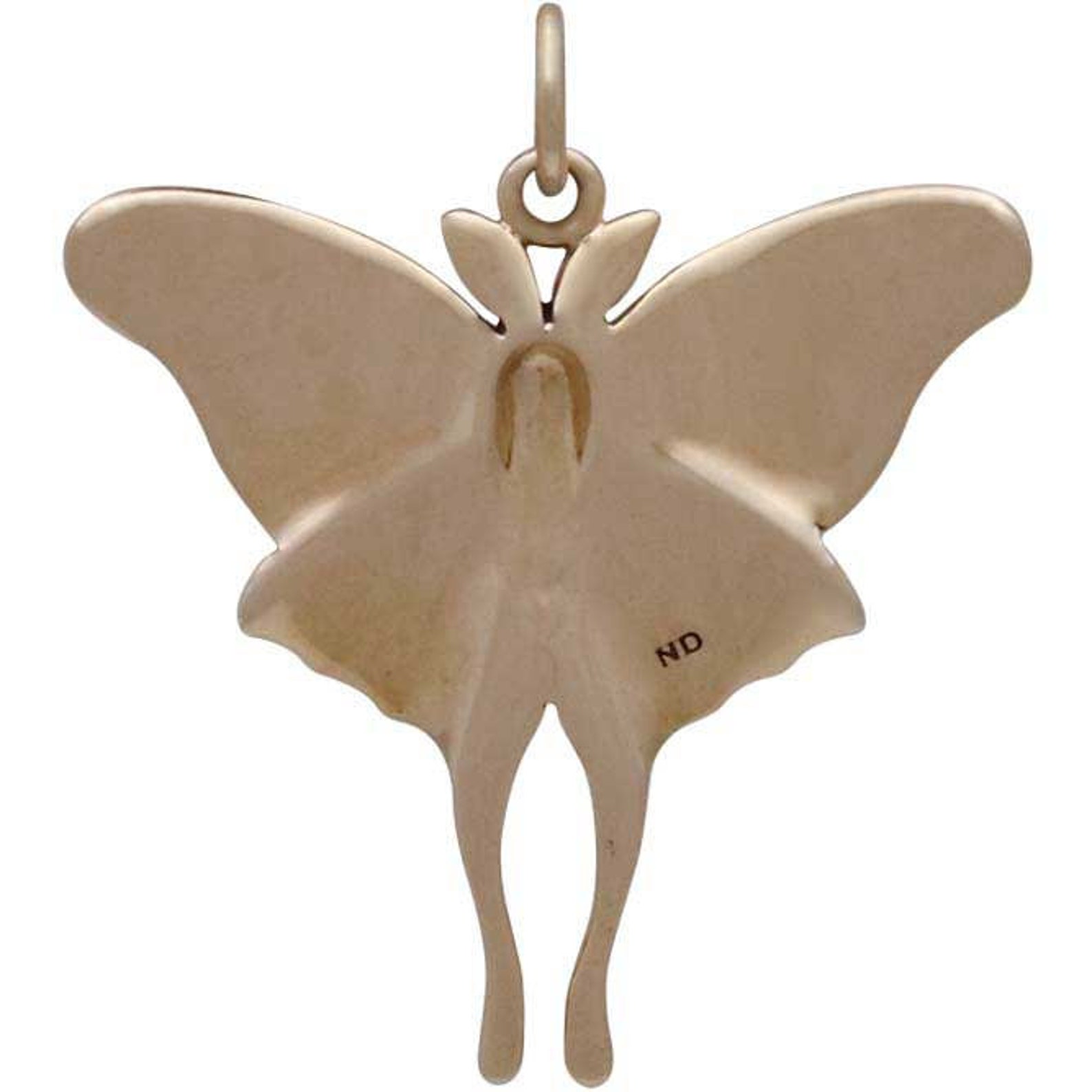Sterling Silver Luna Moth Charm. 925 Sterling Silver Luna Pendant ...