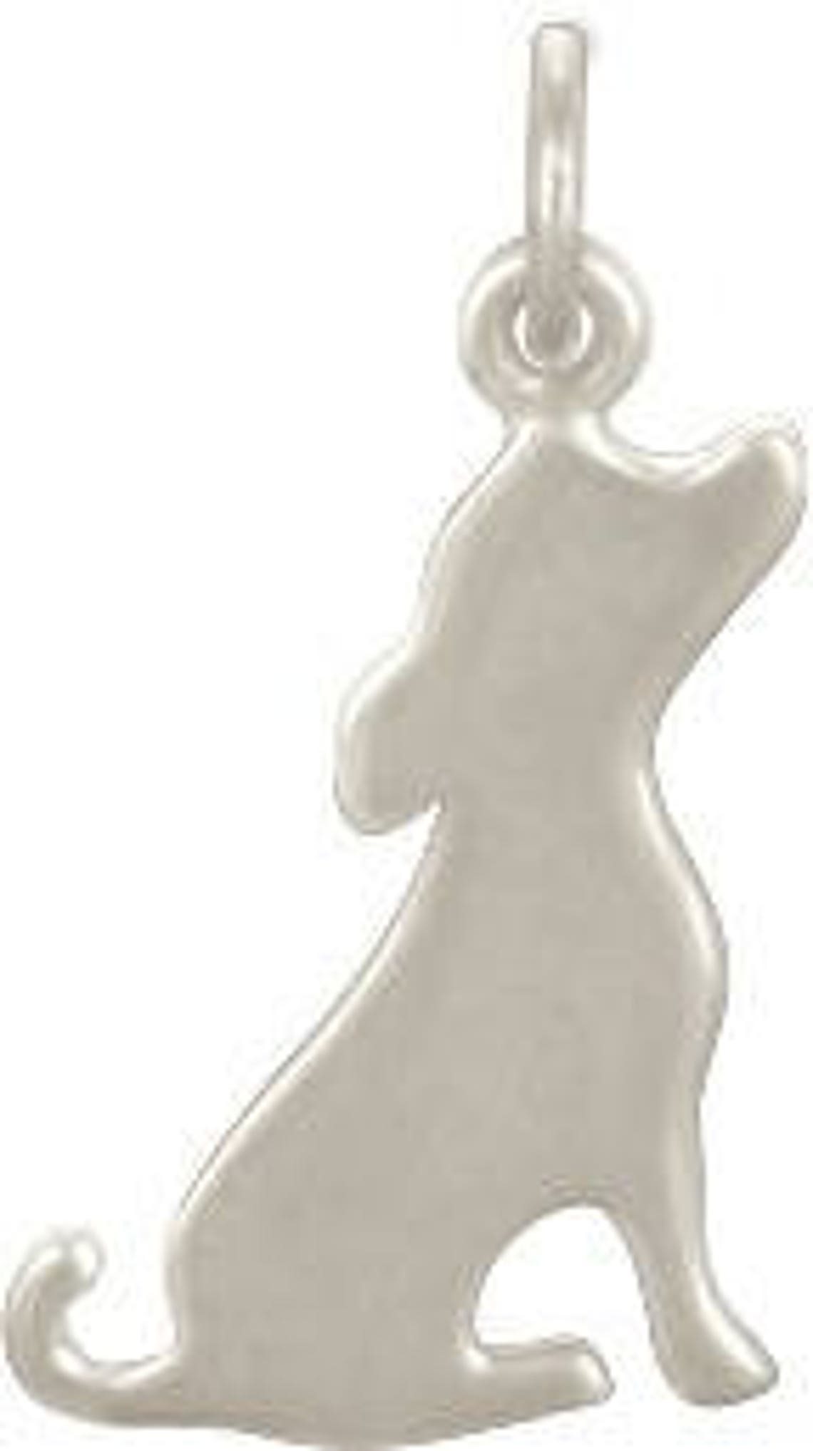 Sterling Silver Puppy Charm .925 Sterling Silver Dog Charm. | Etsy