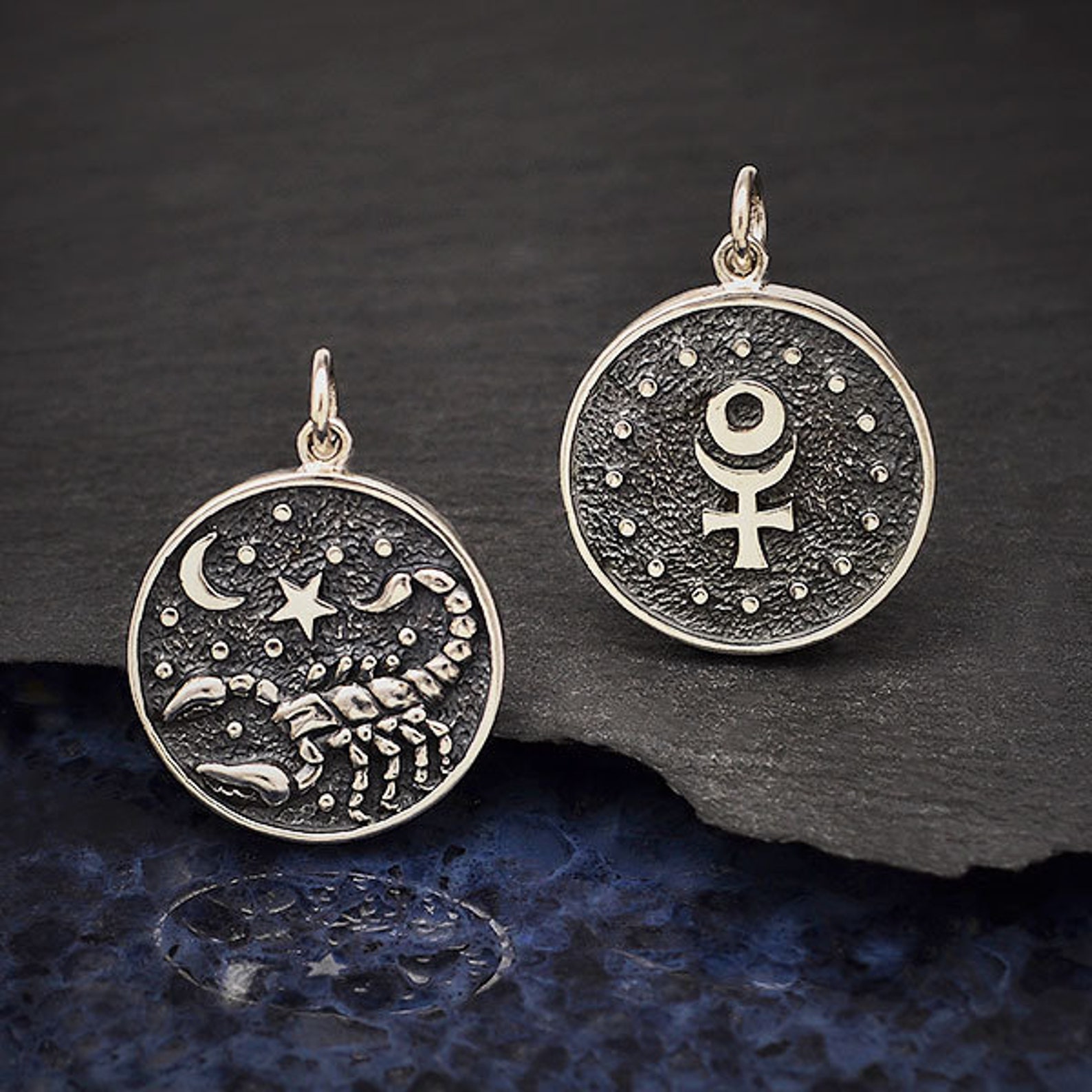 Sterling Silver Astrology Charm. Leo Charm. Zodiac Charms. - Etsy