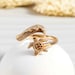 Gold Sea Turtle Ring Solid Bronze Sea Turtle Gold Ring Adjustable - Etsy