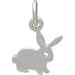 Sterling Silver Bunny Charm. 925 Sterling Silver Tiny Rabbit Charm ...