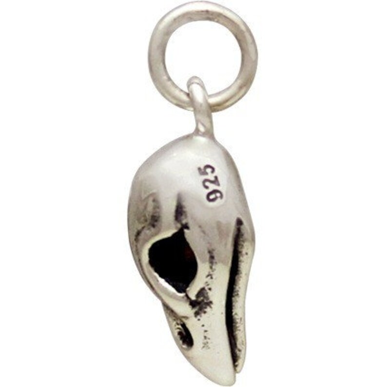 Sparrow Skull Charm 925 Sterling Silver or Mini Bird Skull - Etsy