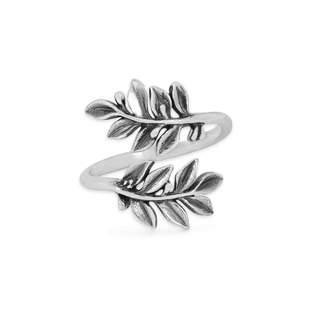 Laurel Wreath Ring 925 Sterling Silver Adjustable Ring - Etsy