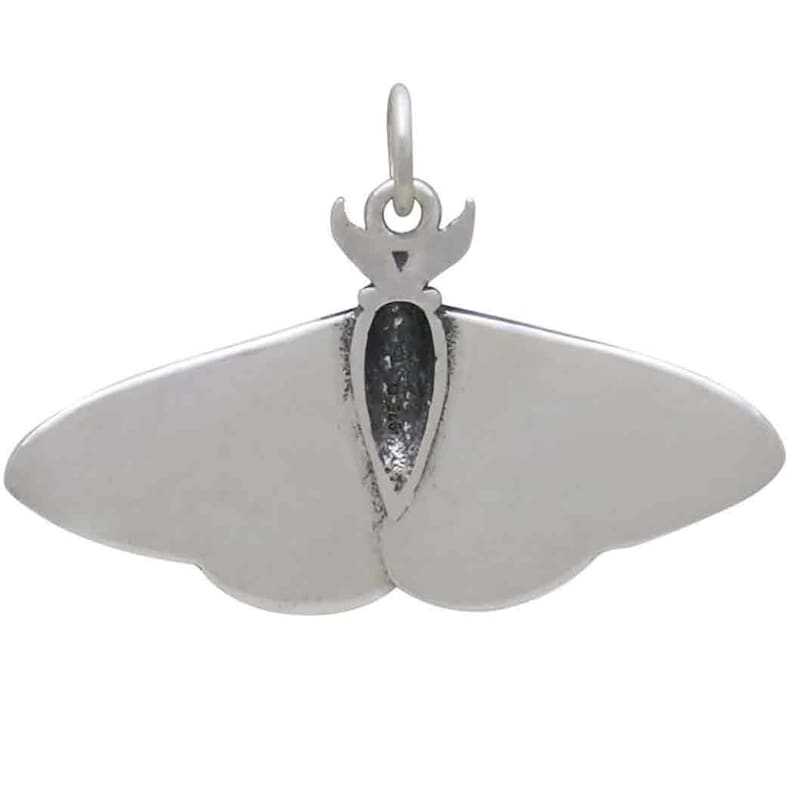 Sterling Silver Moth Pendant Solid .925 Sterling Silver Moth Pendant ...