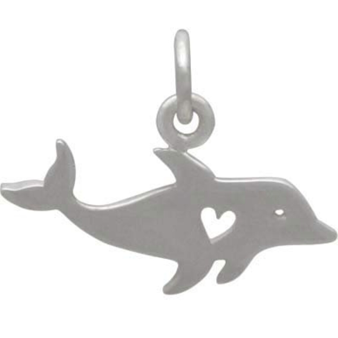 925 Sterling Silver Dolphin Charm. Tiny Dolphin Charm With - Etsy