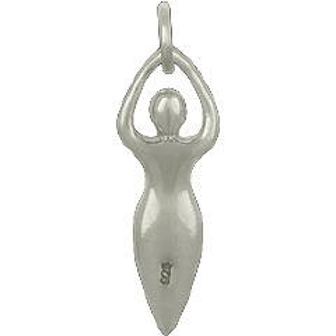 Sterling Silver Moon Goddess Charm Fertility Necklace 925 - Etsy