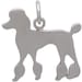 Sterling Silver Poodle Charm. 925 Sterling Silver Poodle Gift. Poodle ...