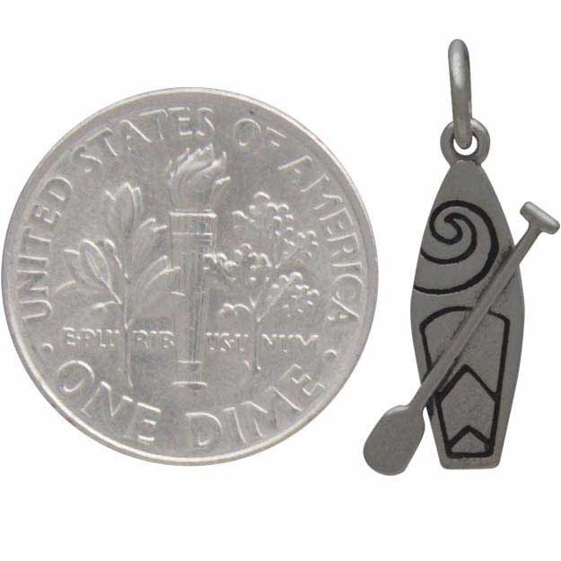 Sterling Silver Paddle Board Charm. Stand up Paddleboard | Etsy