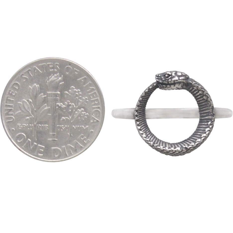 Ouroboros Charm 925 Sterling Silver or Ouroboros Snake Ring or - Etsy
