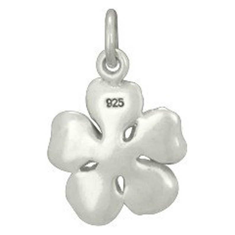 Sterling Silver Cherry Blossom Charm 925 Solid Sterling Silver Cherry ...