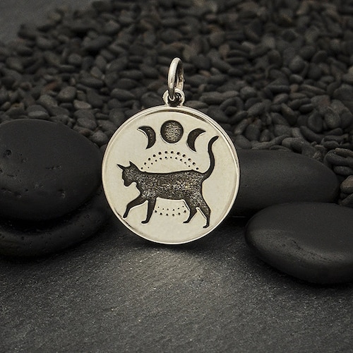 Sterling Silver Moon Phases Charm .925 Sterling Silver - Etsy