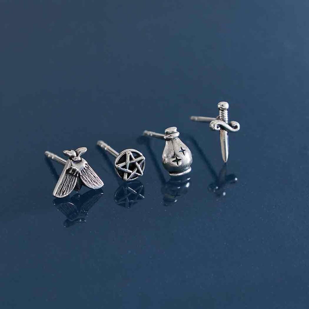 Magic Studs 925 Sterling Silver Jewelry Post Earrings Magic Stud ...