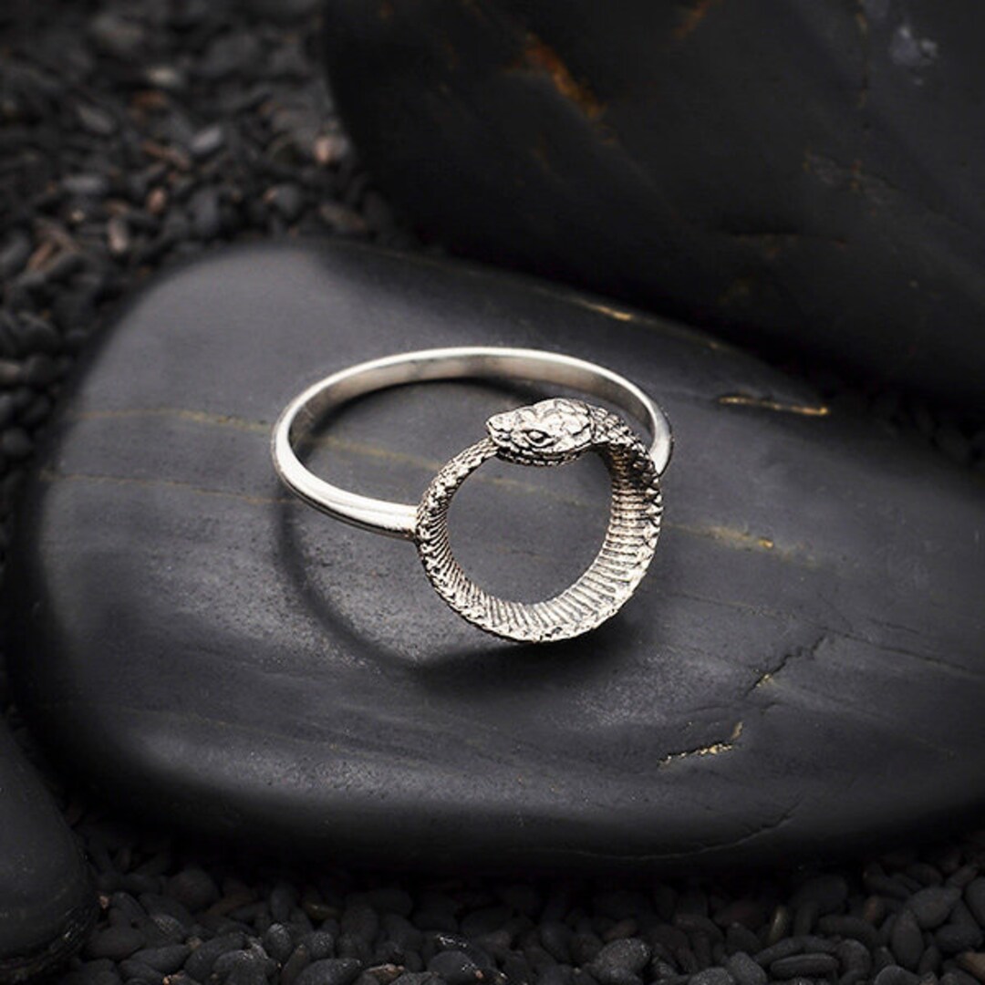 Ouroboros Charm 925 Sterling Silver or Ouroboros Snake Ring or ...
