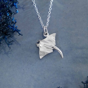 Sting Ray Charm Sterling Silver 925 Sterling Silver Stingray Necklace ...