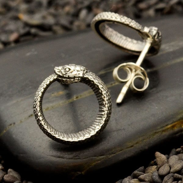 Ouroboros Charm 925 Sterling Silver or Ouroboros Snake Ring or - Etsy