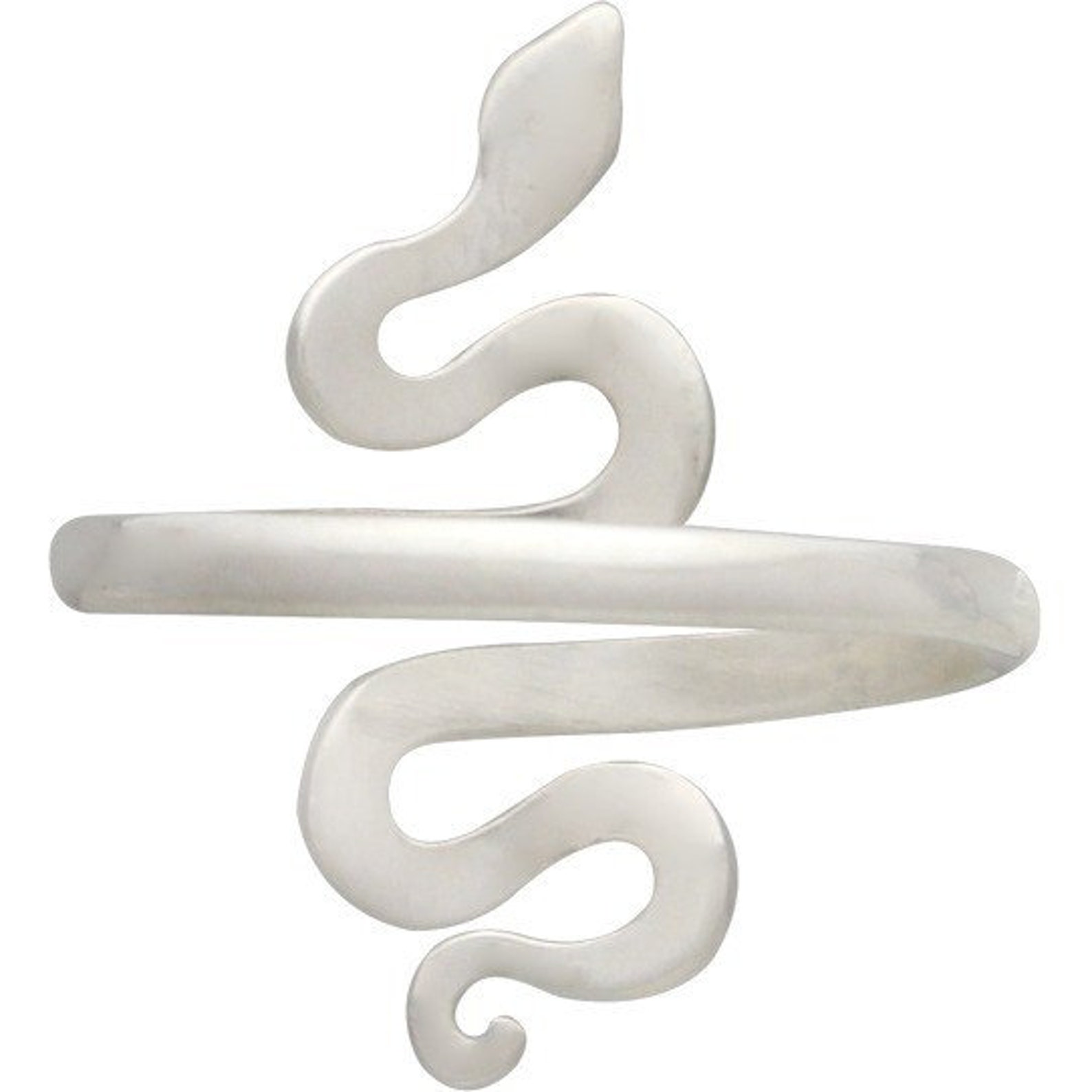 Sterling Silver Snake Ring Adjustable 925 Sterling Silver Snake Jewlery ...
