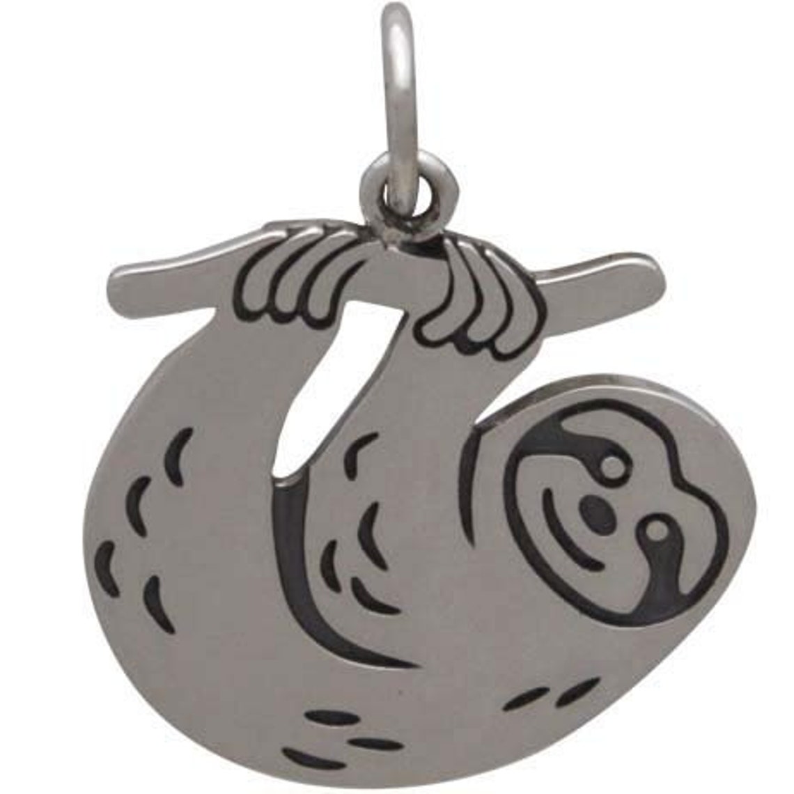 Sterling Silver Sloth Charm. Sloth Pendant. 925 Sterling - Etsy