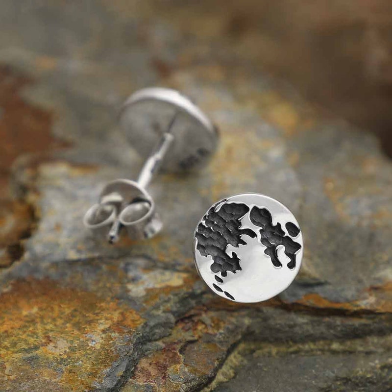Silver Full Moon - Etsy