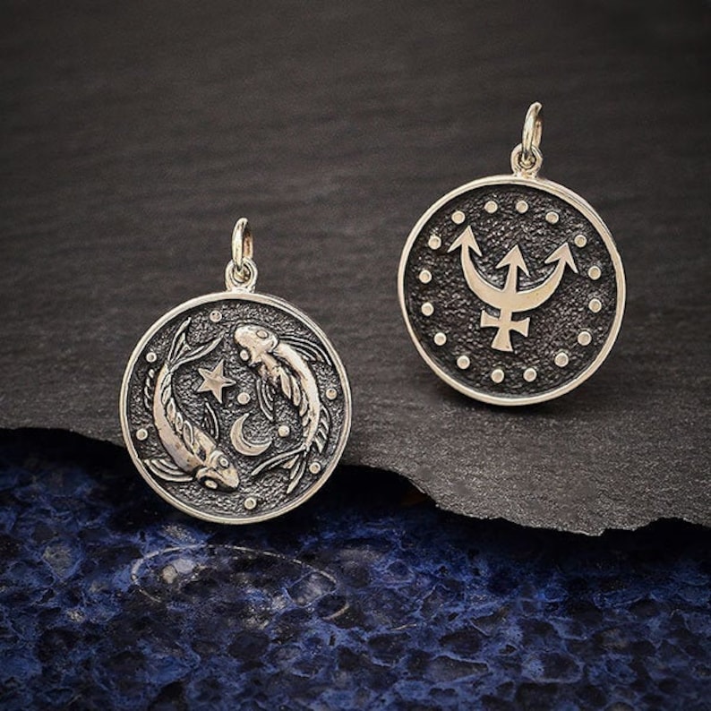 Aries Pendant .925 Sterling Silver Zodiac Charm. Astrology - Etsy