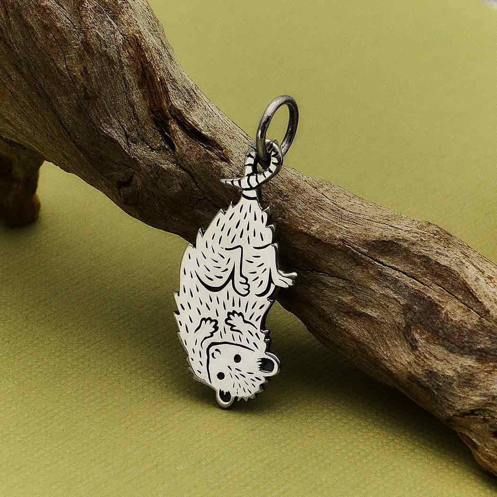 Sterling Silver Possum Charm. Opossum Pendant. 925 Sterling - Etsy
