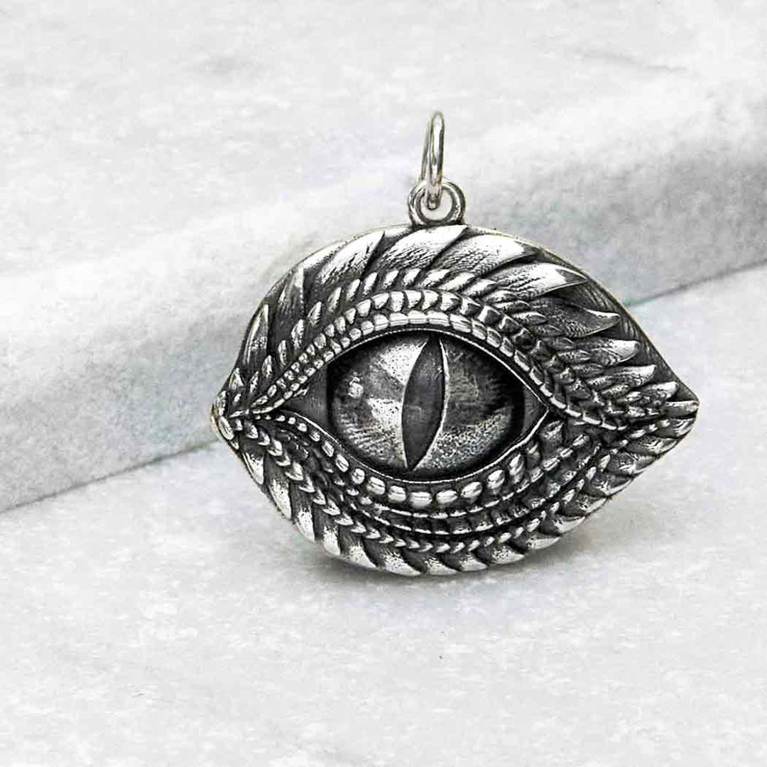 Sterling Silver Dragon Eye Necklace 925 Sterling Silver Dragon Eye ...