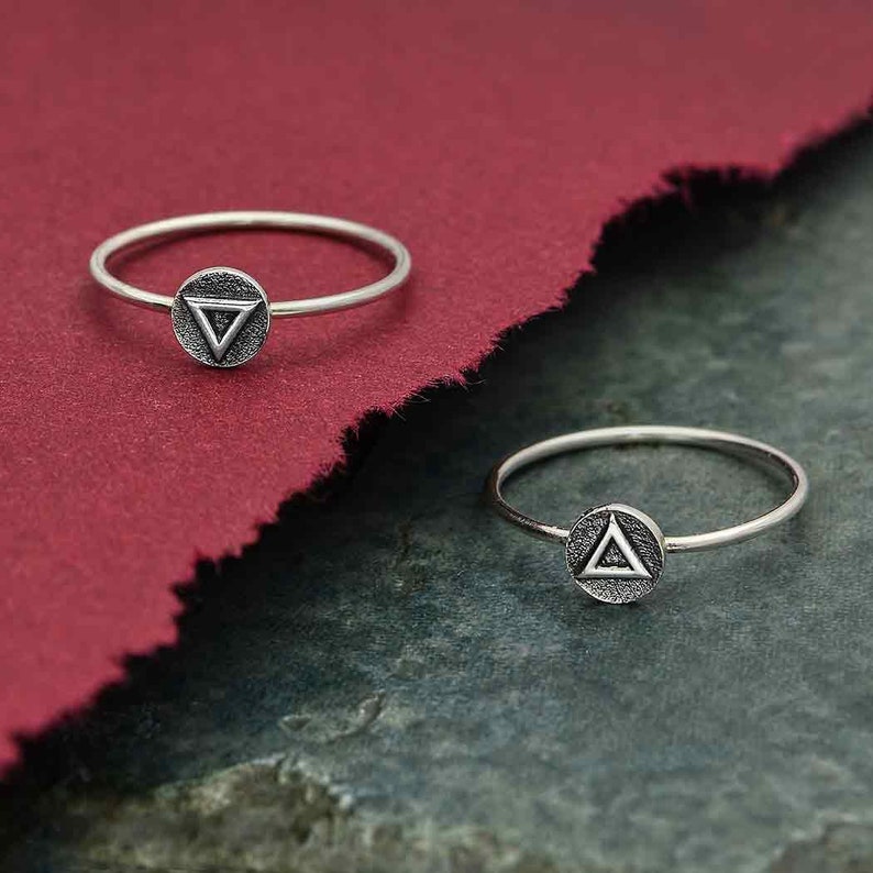 Element Ring .925 Sterling Silver Element Stacking Ring. Four | Etsy