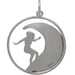 Sterling Silver Surfer Girl Charm. Surfing Charm. Surfing Girl Pendant ...
