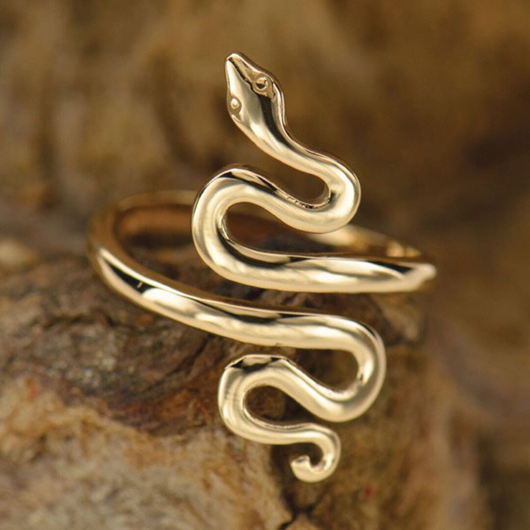 Snake Ring or Charm .925 Sterling Silver or Solid Bronze Snake Ring ...